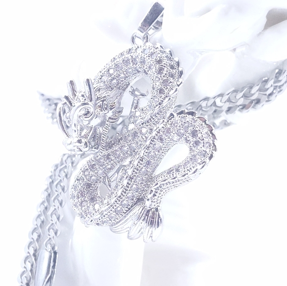 Accessories | 925 Silver Plated Chinese Dragon Pendant | Poshmark